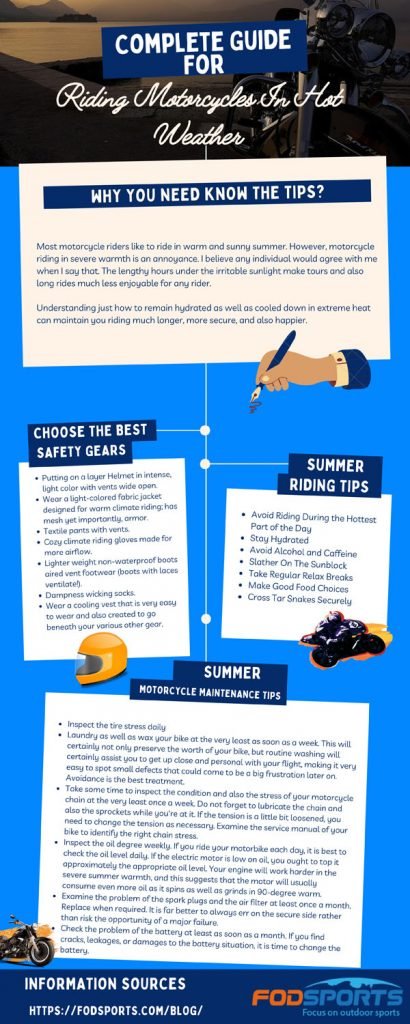 Important Tips For Riding Motorcycles In Hot Weather