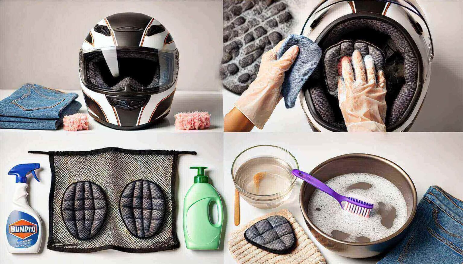 6 Professional Steps to Clean Motorcycle Helmets