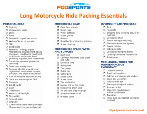 How to Prepare for A Long Motorcycle Ride 2024 | Fodsports