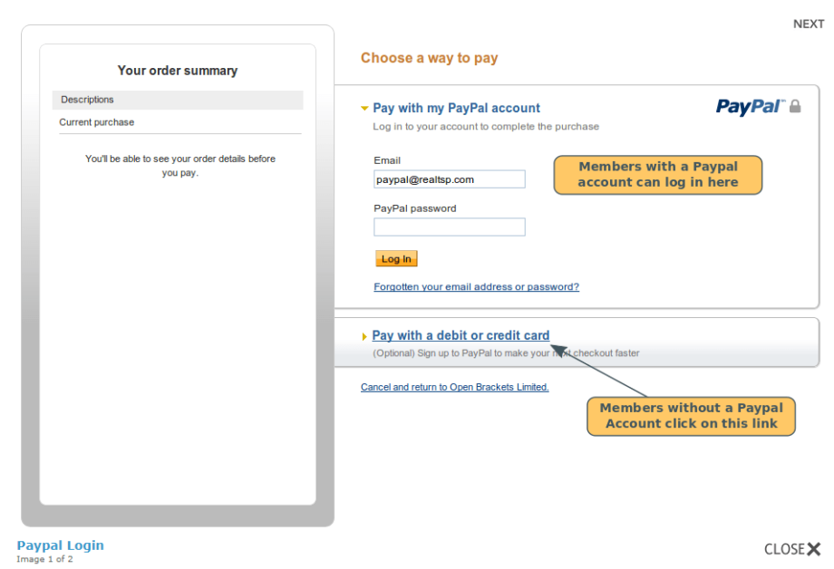 Paying With Your Card With Out PayPal Account | Fodsports