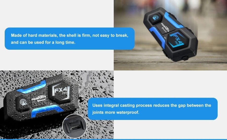 FX4 Pro Bluetooth Intercom Dual Pack | Fodsports