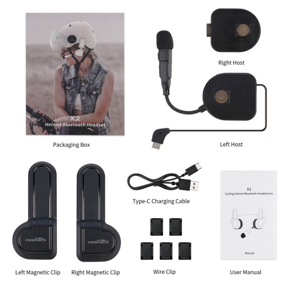Fodsports X2 Bluetooth Bicycle Intercom | Fodsports